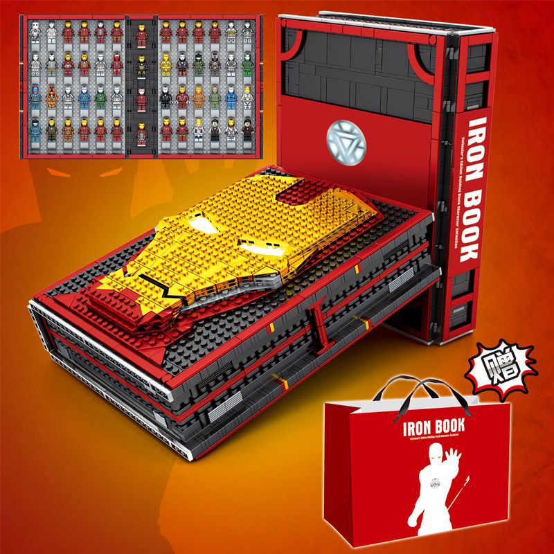 (2610pc)Iron Man Man Assembled Building Block Book Book Tony S Brand ...