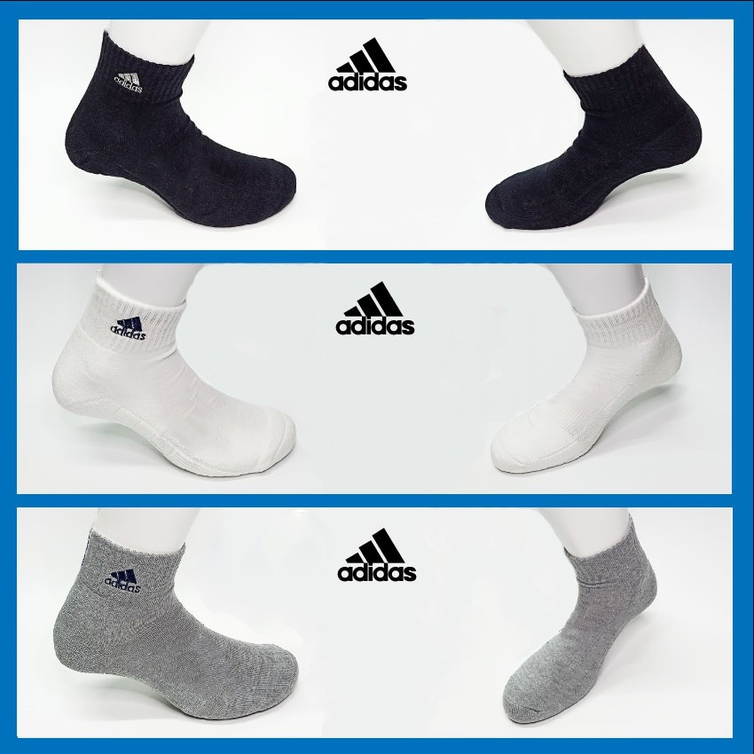 Adidas Socks 400 Sports Sock Stocking Stoking Quarter Medium tube Thick ...
