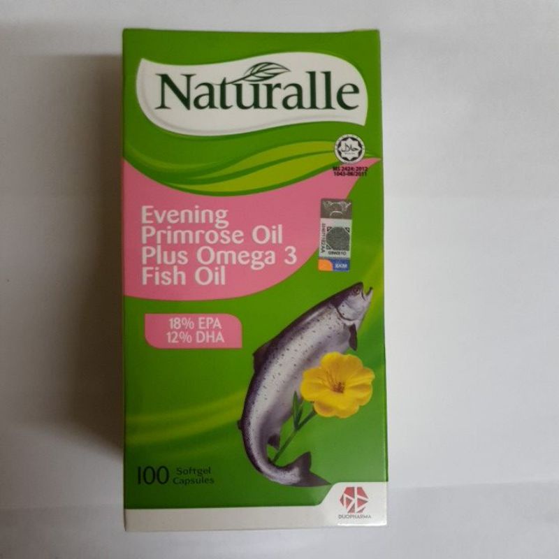 Naturalle Evening Primrose Oil Plus Omega 3 Fish Oil Softgels 100s ...
