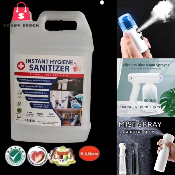 RSS_ 5L Hand Sanitizer Isopropyl Alchohol Free Disinfectant Alcohol ...