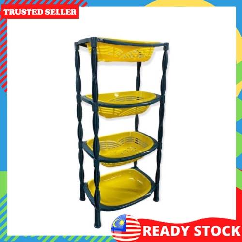 [ Local Ready Stocks ] 4 Tier Storage Rack Rak Simpanan 4 Tingkat ...