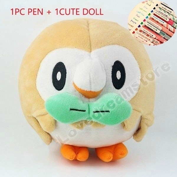 Pokemon Rowlet 17cm/6.8" Stuffed Soft Plush Doll Toy | Shopee Malaysia