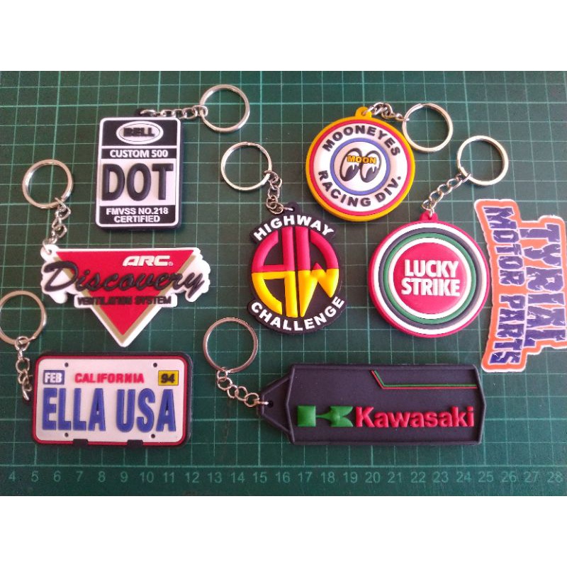 KEYCHAIN GETAH RUBBER KEYRING MOTOR KEYCHAIN ARC ELLA HIGHWAY CHALLENGE ...