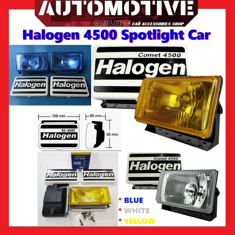 Hyper-F Excellent Halogen 4500 Sportlight Car Fog Lamp- 1Pair ( 2 Pcs ...