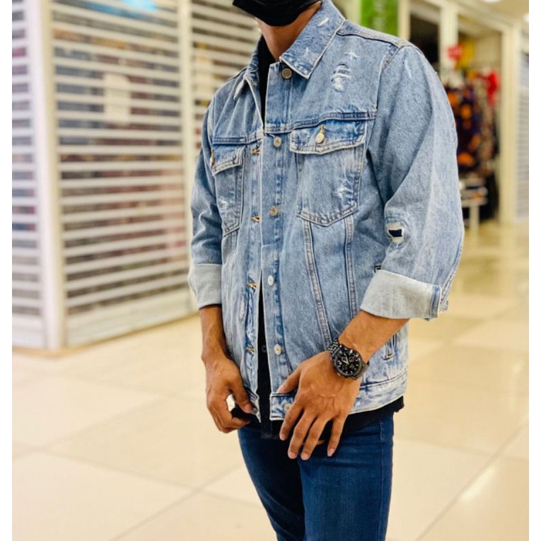 🇲🇾hot item🇲🇾Mans jeans jacket, kain denim jeans 🇲🇾ready stock available ...