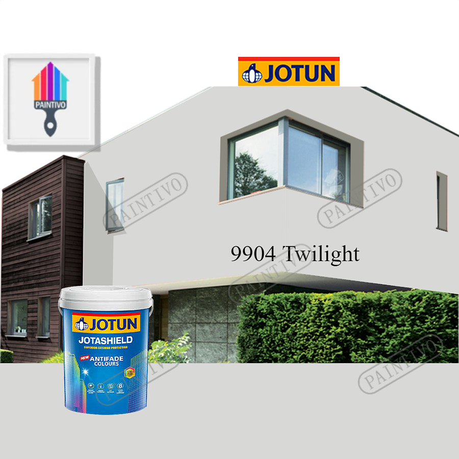 9904 Twilight 1L Jotun Jotashield Antifade Grey Colour Outdoor Wall Paint Anti Algae & Anti ...