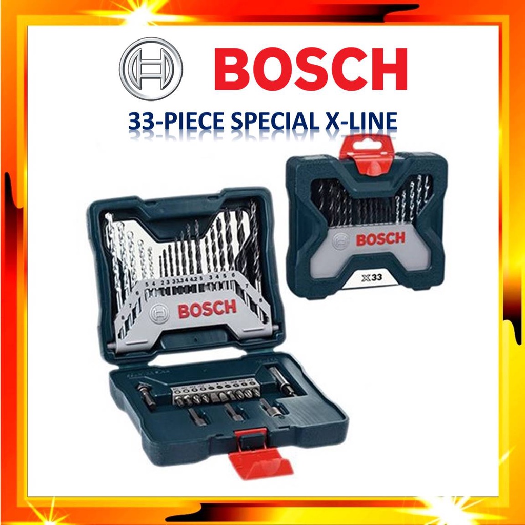 Bosch 33 Piece Special X Line Screwdriver Bits And Drill Bits Mini Set