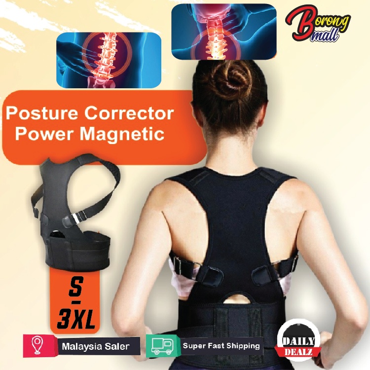 Adjustable Back Support Posture Corrector Clavicle Align Spinen UNISEX/Baju Sokongan Tulang ...