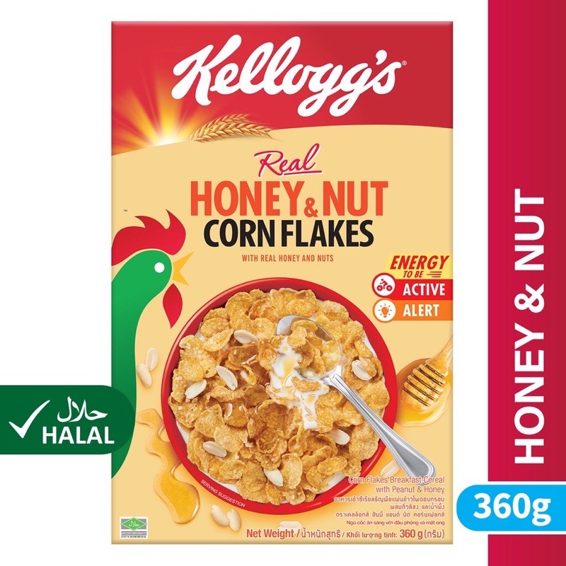 Kellogg's Honey & Nut Corn Flakes (360g) | Shopee Malaysia