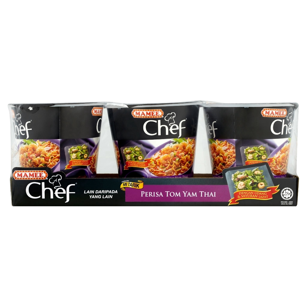 Mamee Chef Instant Noodles - Creamy Tom Yam Flavour 3 x 72g MD1 ...