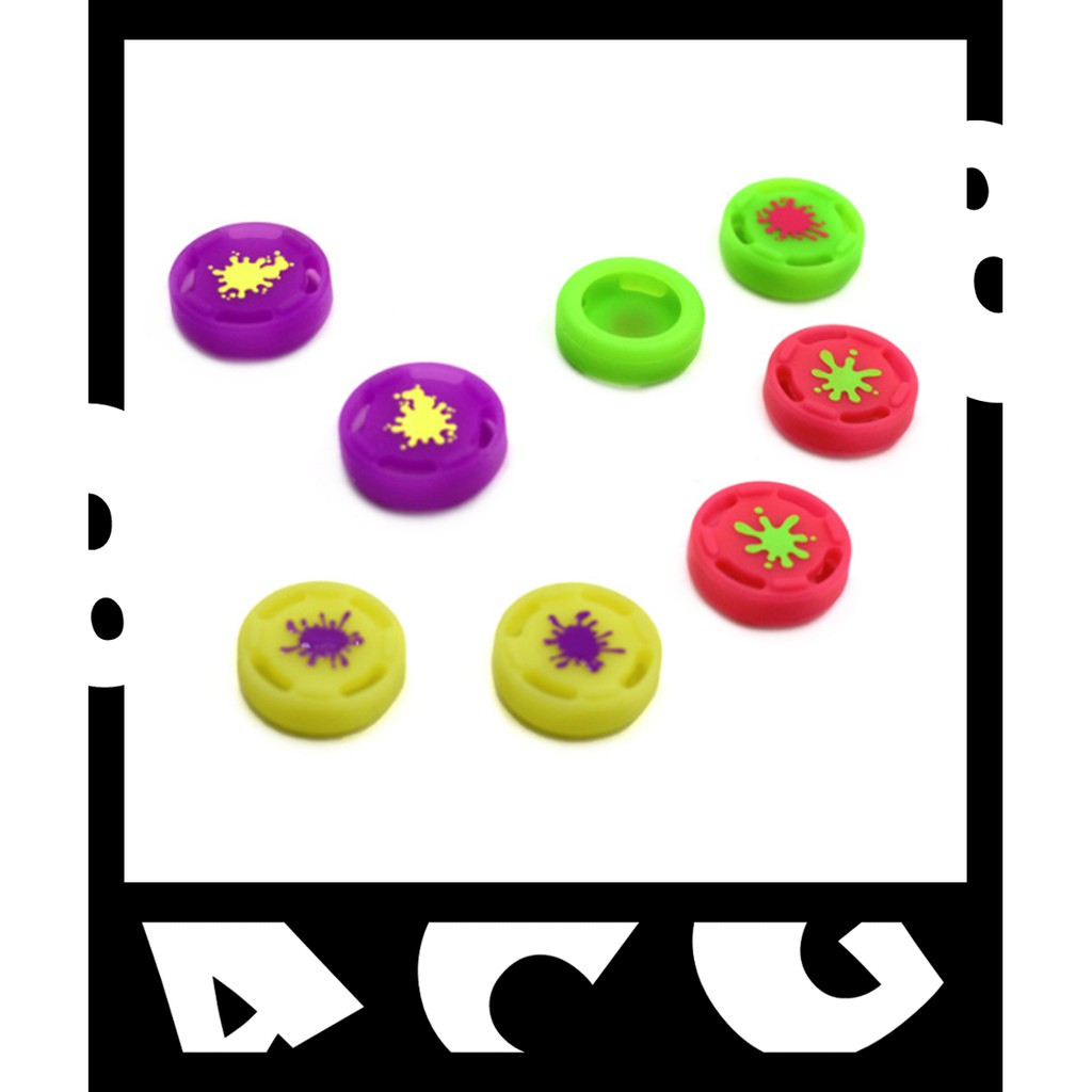 Nintendo Switch Joy-Con Analog Stick Cap/Thumb Grip - Splatoon 2 Design ...