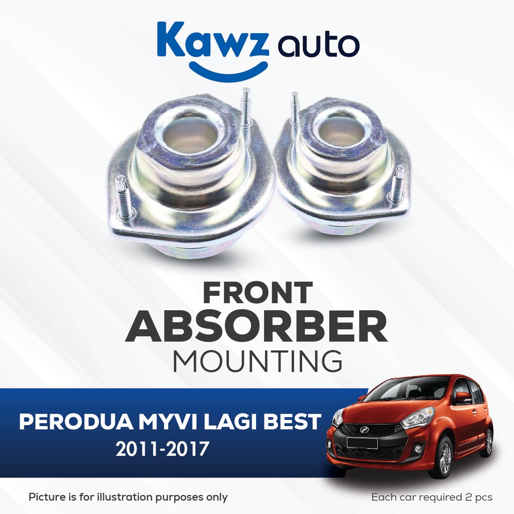 KAWZ PERODUA MYVI LAGI BEST (2011-2017) FRONT ABSORBER MOUNTING - [PAIR ...