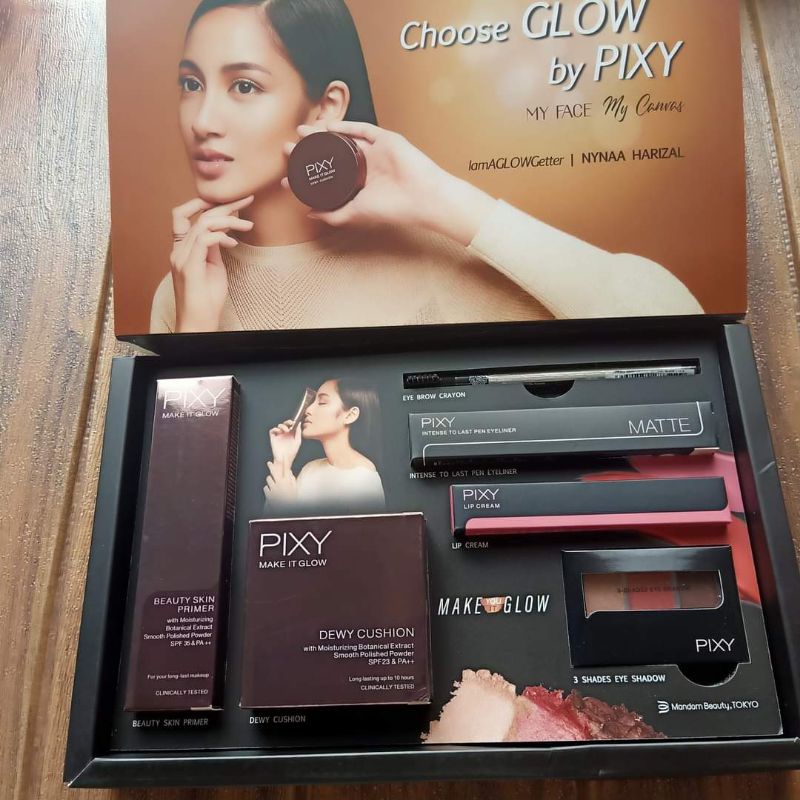 Pixy limited edition makeup set (color devw cushion and primer is light ...