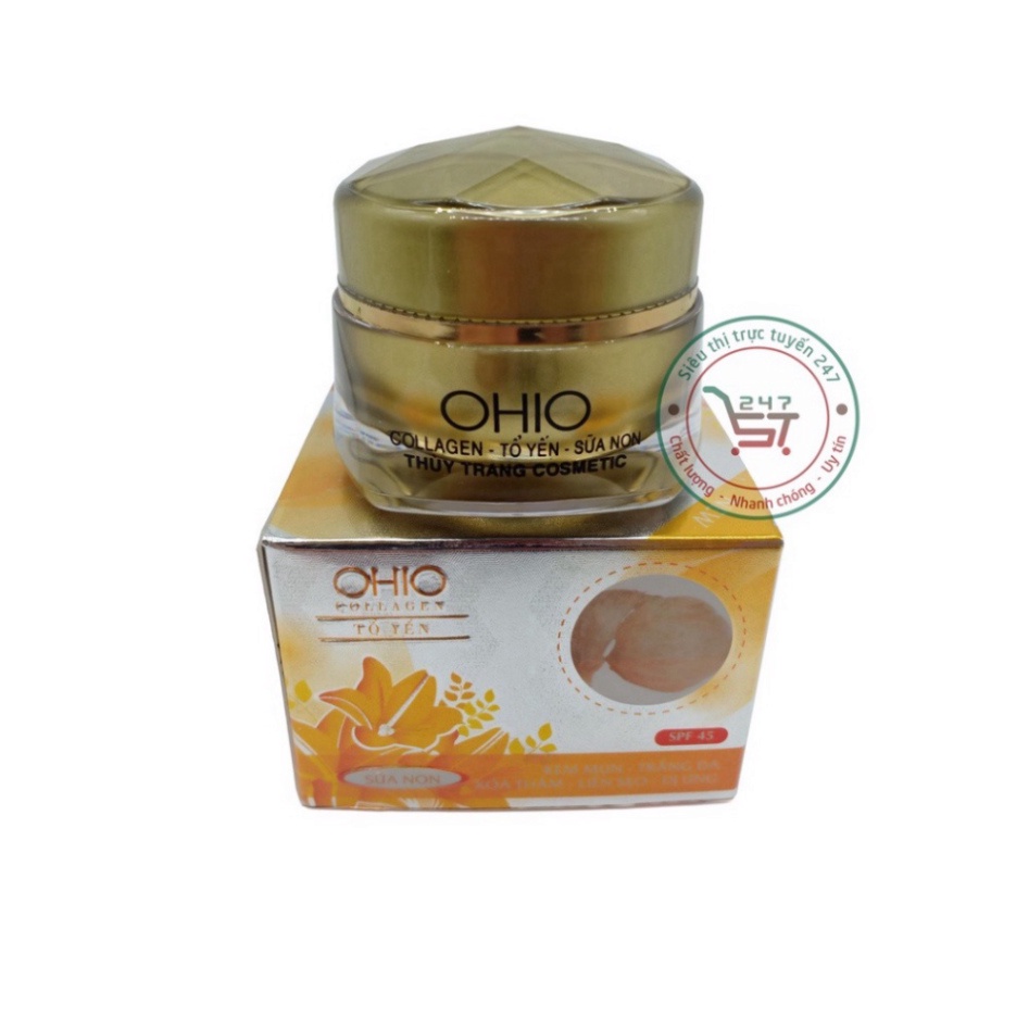 Ohio Collagen White Swallow Nest Acne Cream 18g (Gold-Silver) | Shopee ...
