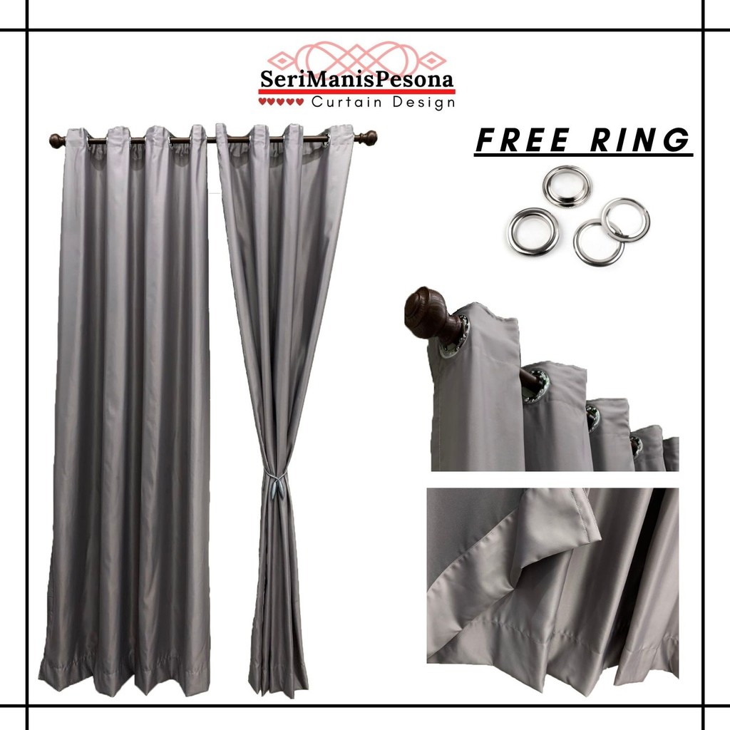 A1-Ready Made Curtain!!! Siap Jahit Langsir ,Langsir RAYA Kain Tebal ...