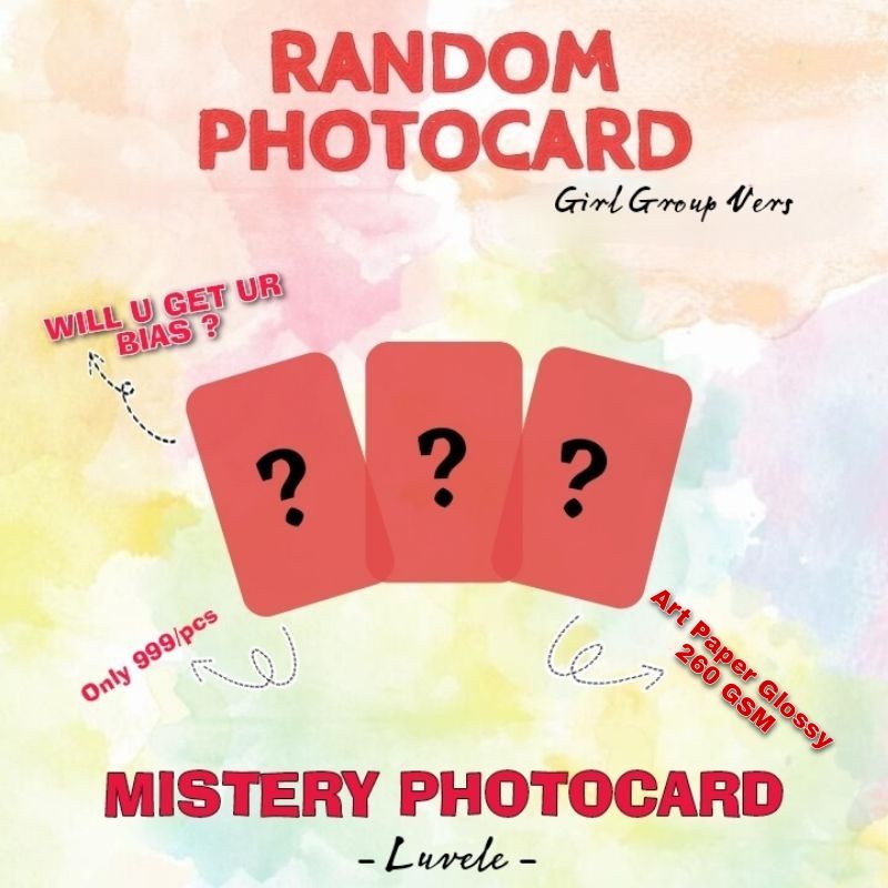 Random Photocard Mistery Photocard Girlgroup KPOP AESPA BLACKPINK TWICE ...