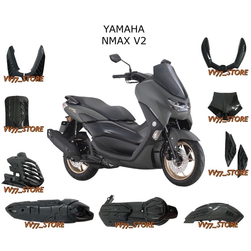 PARTS CARBON YAMAHA NMAX V2 A+ QUALITY CARBON FULL SET READY STOCK NMAX ...