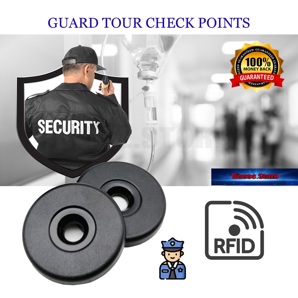(1pcs) 30MM/ 40MM/ 50MM Security Digital Guard Tour RFID Check Point ...