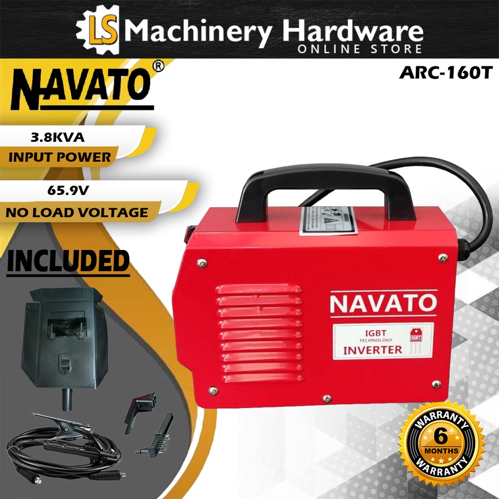 NAVATO ARC-160T Portable Inverter IGBT Welding Machine Set complete ...
