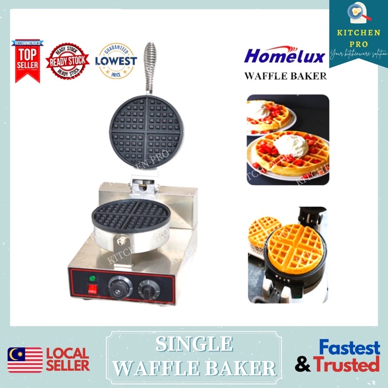 𝐊𝐈𝐓𝐂𝐇𝐄𝐍 𝐏𝐑𝐎 | HOMELUX Stainless Steel Single Waffle Baker HBWB-1 ...