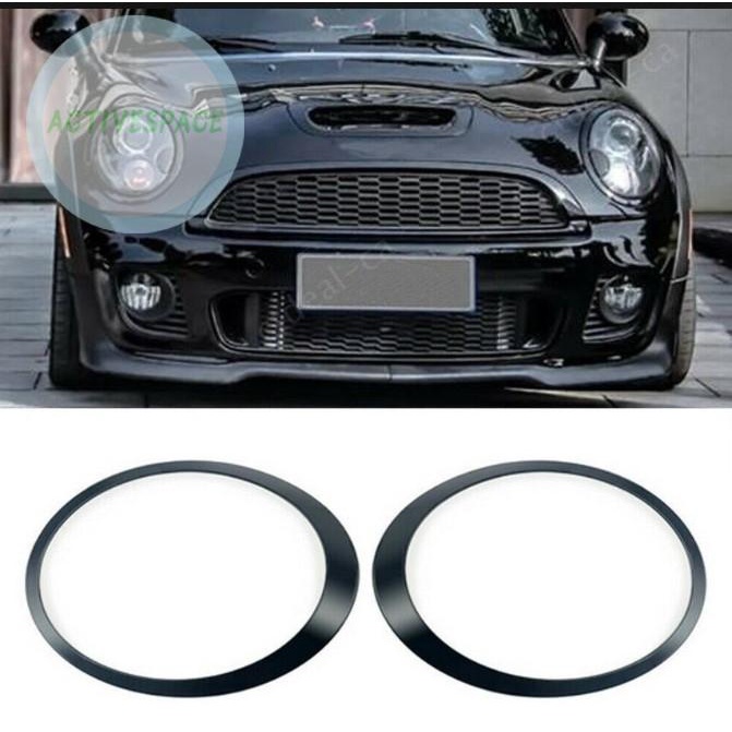 For MINI Cooper S R56 R57 R55 Clubman 2007-2015 Gloss Black Headlight ...