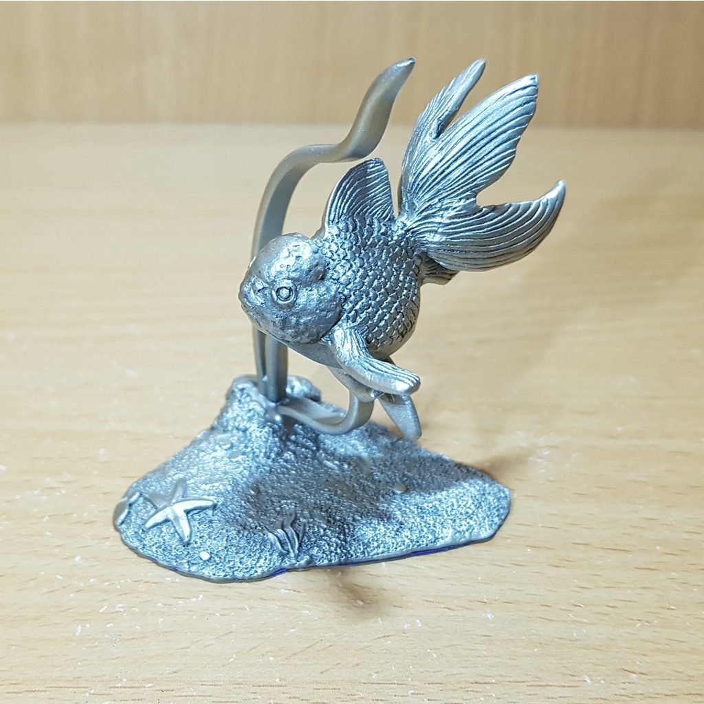 Pewter 3D Ranchu Gold Fish Figurines JSP230 | Shopee Malaysia
