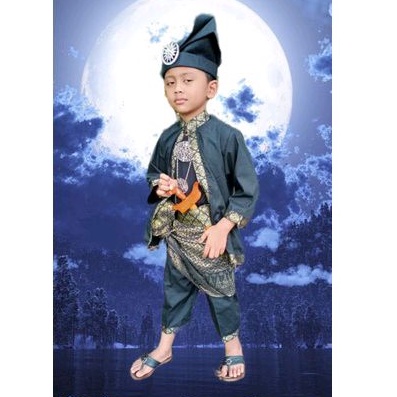 ( PROMOSI RAYA ) Busana Tradisional Melayu Plain / Songket | Shopee ...