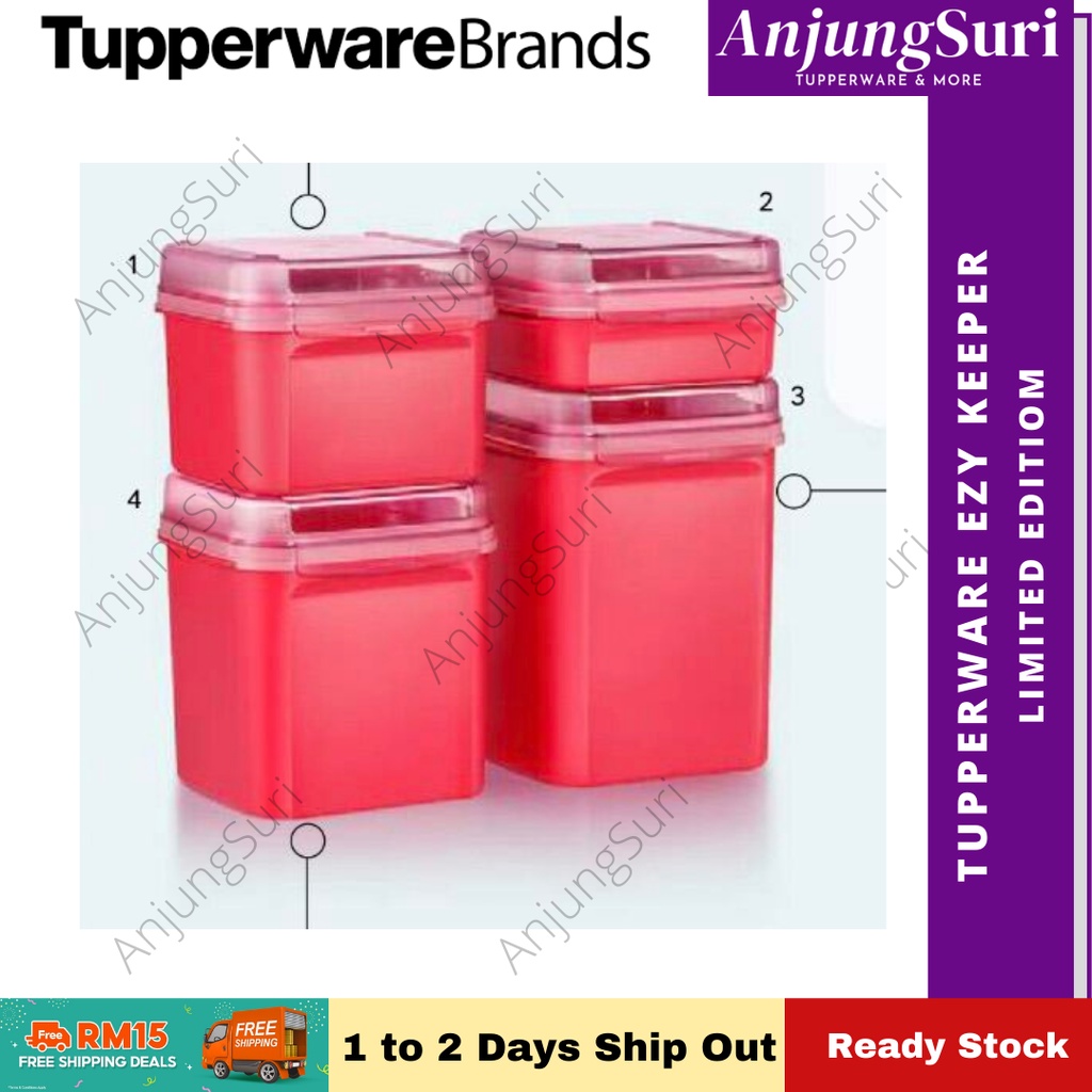 Tupperware Ezy Keeper Large Medium and Small Bekas Tuperware | Shopee ...