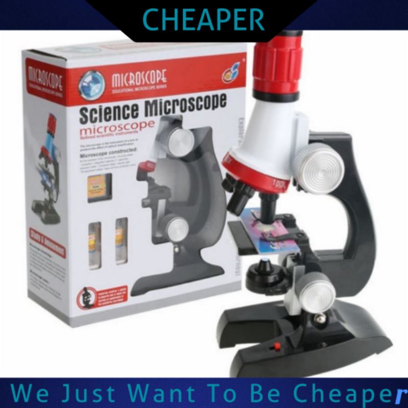 1200X Kit Mikroskop Makmal Sains Awal Early Educational Science Lab ...