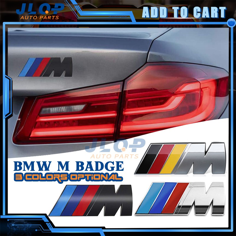 BMW M Sports Car Sticker 3D Logo Car Body side Sticker Rear Badge large ...