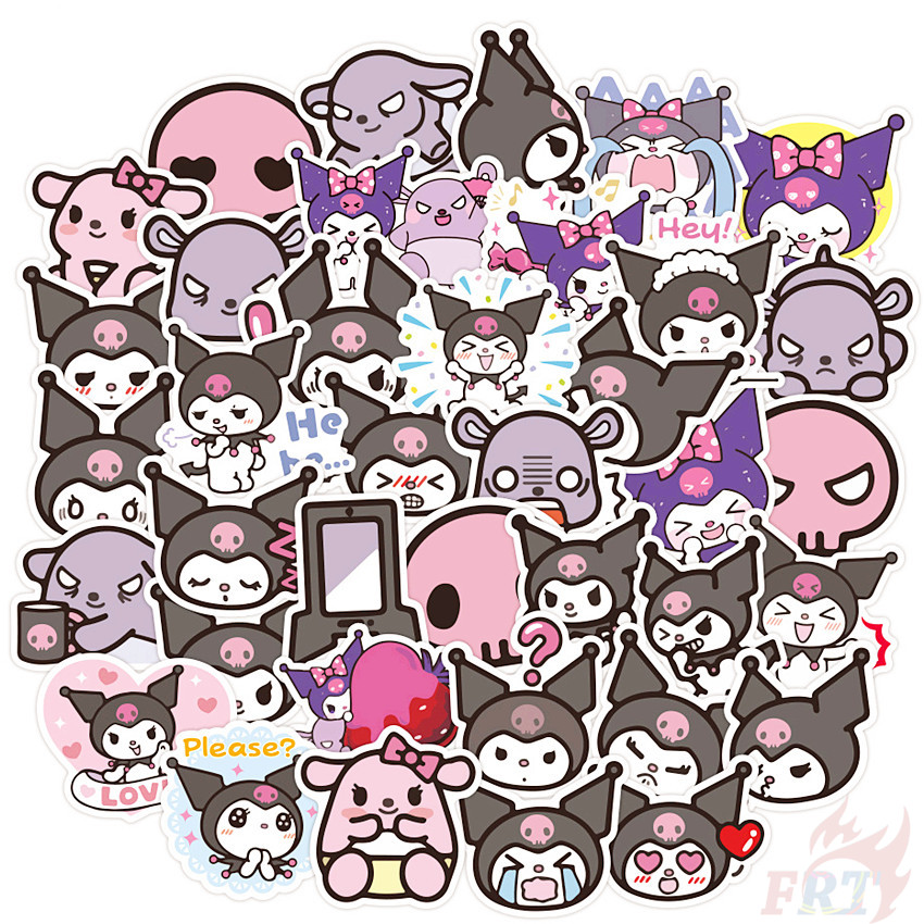 50Pcs/Set Kuromi Series 03 - Sanrio Stickers DIY Fashion Mixed ...