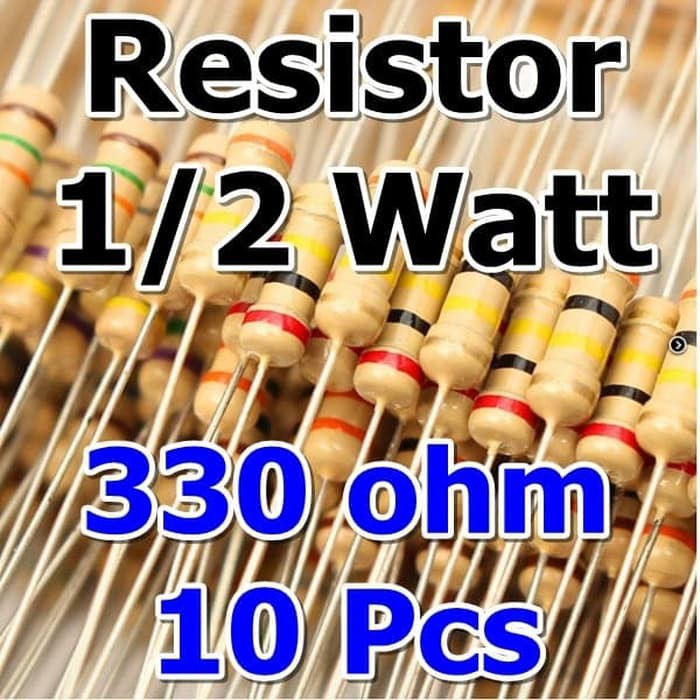 Resistor 10 Pcs 330 Ohm 5% 1/2W Carbon Film Resistor | Shopee Malaysia