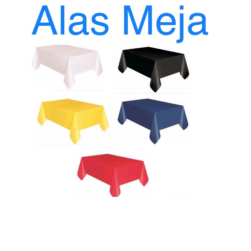 Alas Meja Makan Table Cloth Dining Table 0.11mm Tebal (PVC Berwarna ...