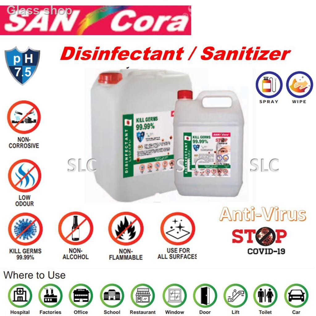 ☂SANCora® Disinfectant / Sanitizer Liquid Spray Surface Sanitiser Wipe ...