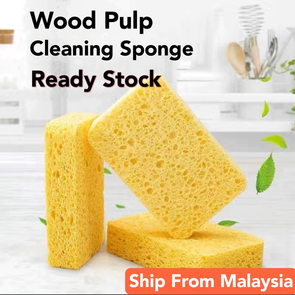 Wood Pulp Cleaning Sponge Dish Washing Sponge Scouring Pad Magic ...