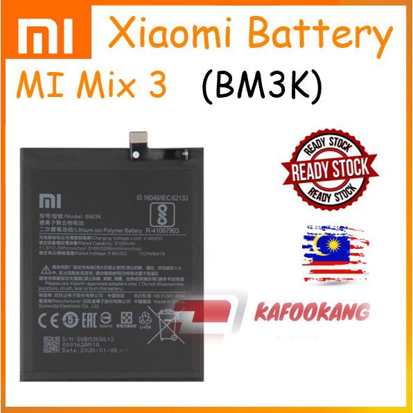Original Xiaomi MI MIX 3 Battery BM3K (3100 mAh) | Shopee Malaysia