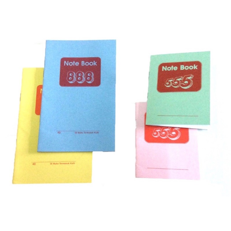 NOTE BOOK 555 & 888🔥🔥 | Shopee Malaysia