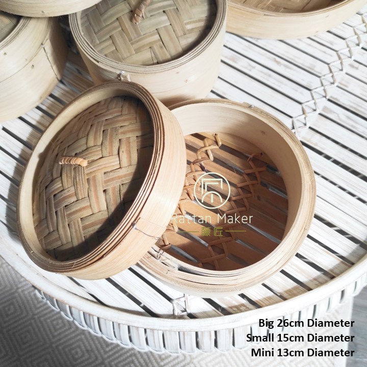 Bamboo Steamer Tray with Lid / Traditional Steam Tray / Dim Sum / Bao ...