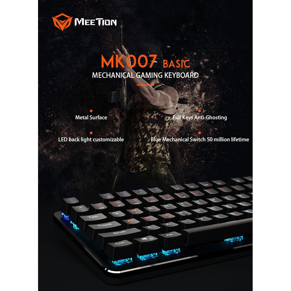 Original Mk007 Rgb Led Mechanical Gaming Keyboard | Shopee Malaysia