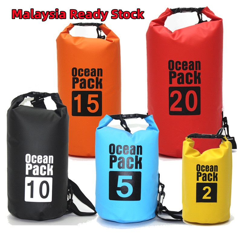 Waterproof Dry Bag 2L 3L 5L 10L 15L 20L Extra Thick PVC Large Capacity Gym Diving Travel Outdoor ...