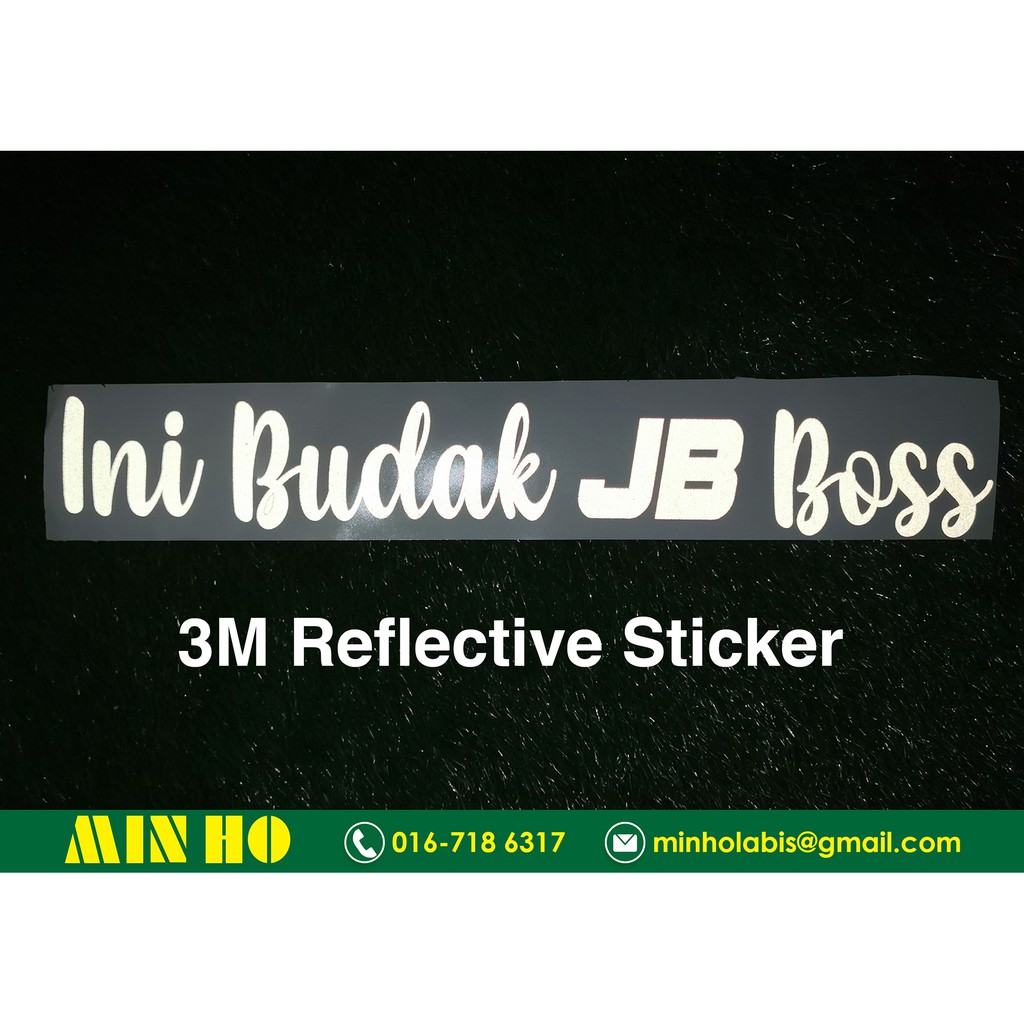 3M Reflective Car Sticker (Custom Design) | Shopee Malaysia