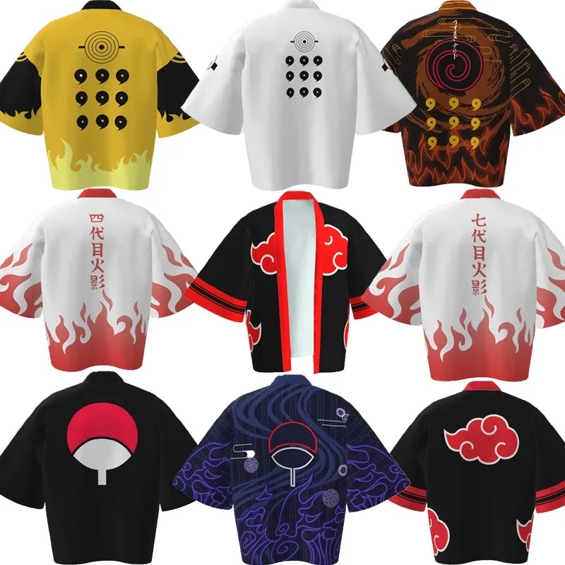 【CustomFashion】Anime Kimono Naruto Cosplay Costumes Uzumaki Uchiha ...