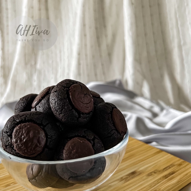 AHIiva Si Hitam Manis (Brownie Cookies) 450g+- 35pcs+- | Shopee Malaysia