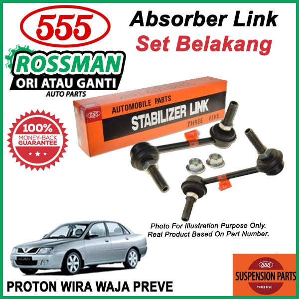 PROTON WIRA WAJA PREVE ORIGINAL 555 ABSORBER LINK BELAKANG (2PCS ...