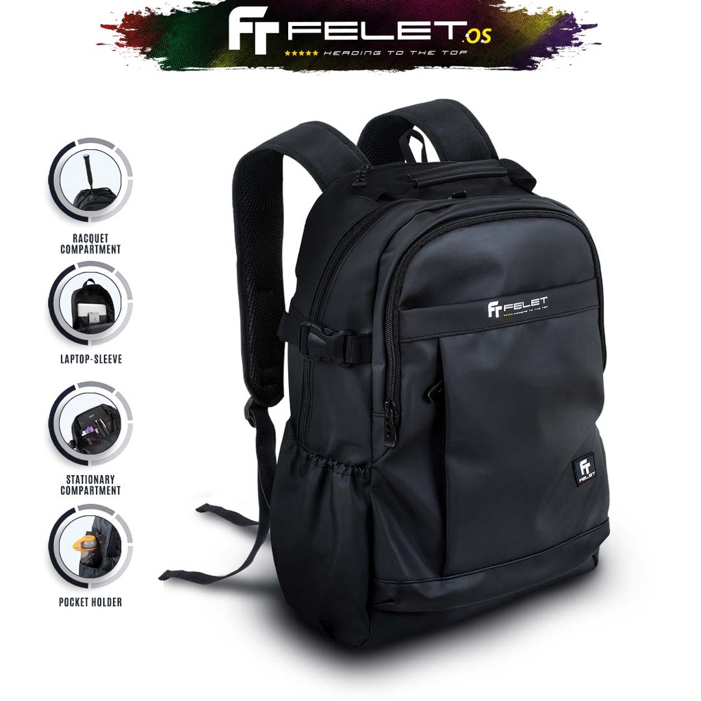 FELET Multi Premium Backpack 2.0 - Black | Shopee Malaysia