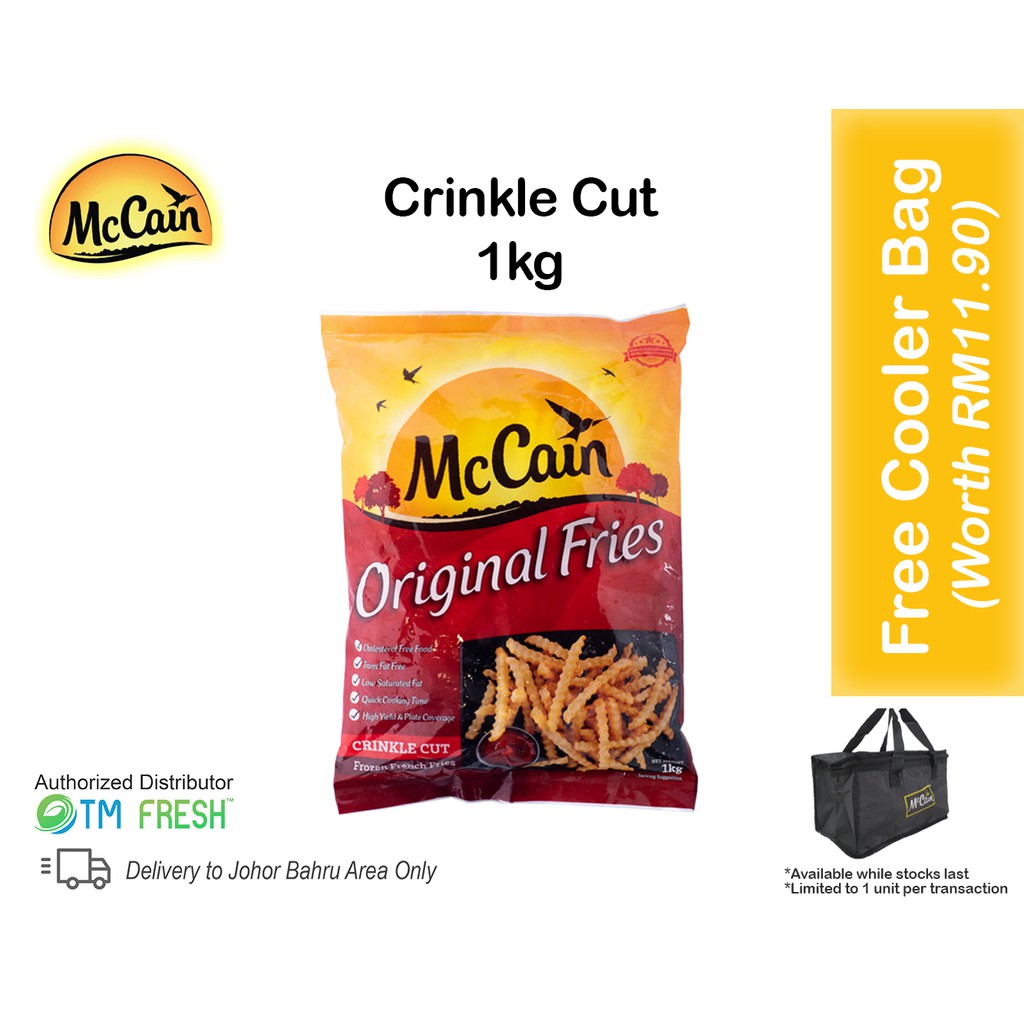 McCain® Crinkle Cut Fries 1kg | Shopee Malaysia