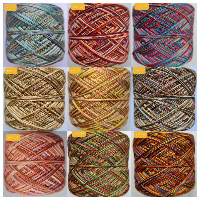 8 ply polyester mix in 200g | Shopee Malaysia