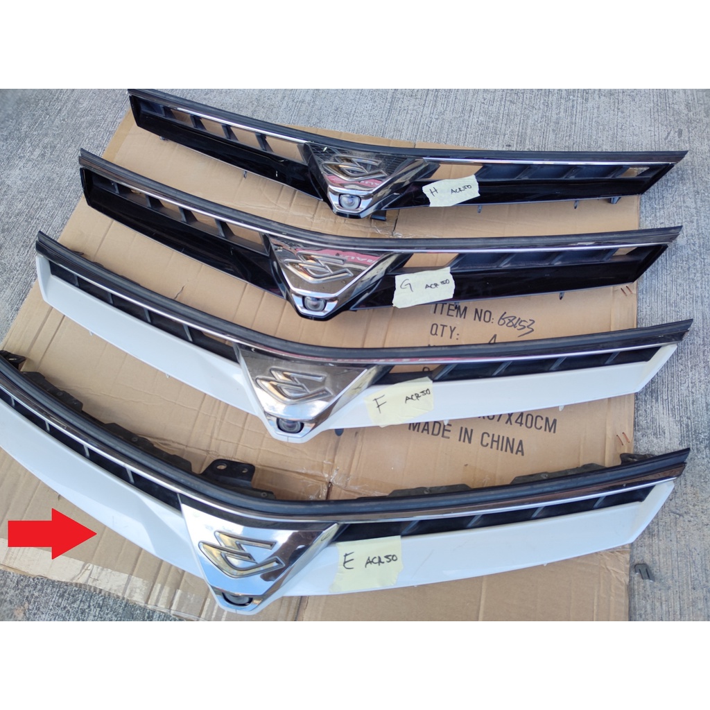 JDM Toyota Estima ACR50 2006-2009 PFL Pre Facelift Front Grill Grille ...