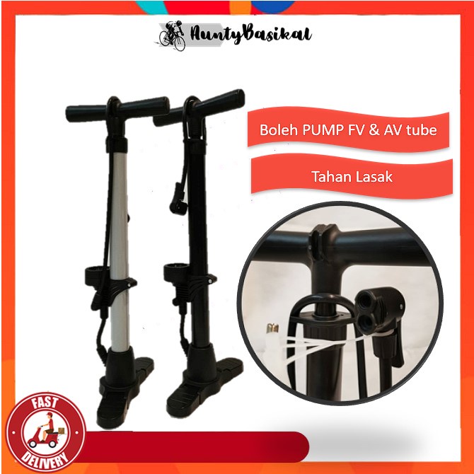 Ready Stock - Classic Bicycle Pump - Floor pump - pam basikal - Motor ...
