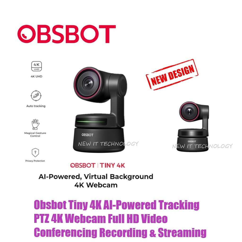 Obsbot Tiny 2 4K&Tiny 2 Lite&Tiny 1080p AI-Powered Tracking PTZ Webcam ...